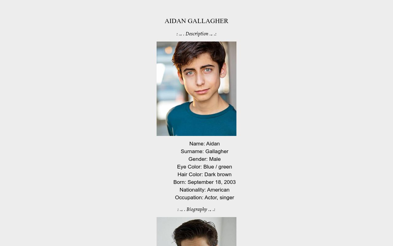 Aidan Gallagher